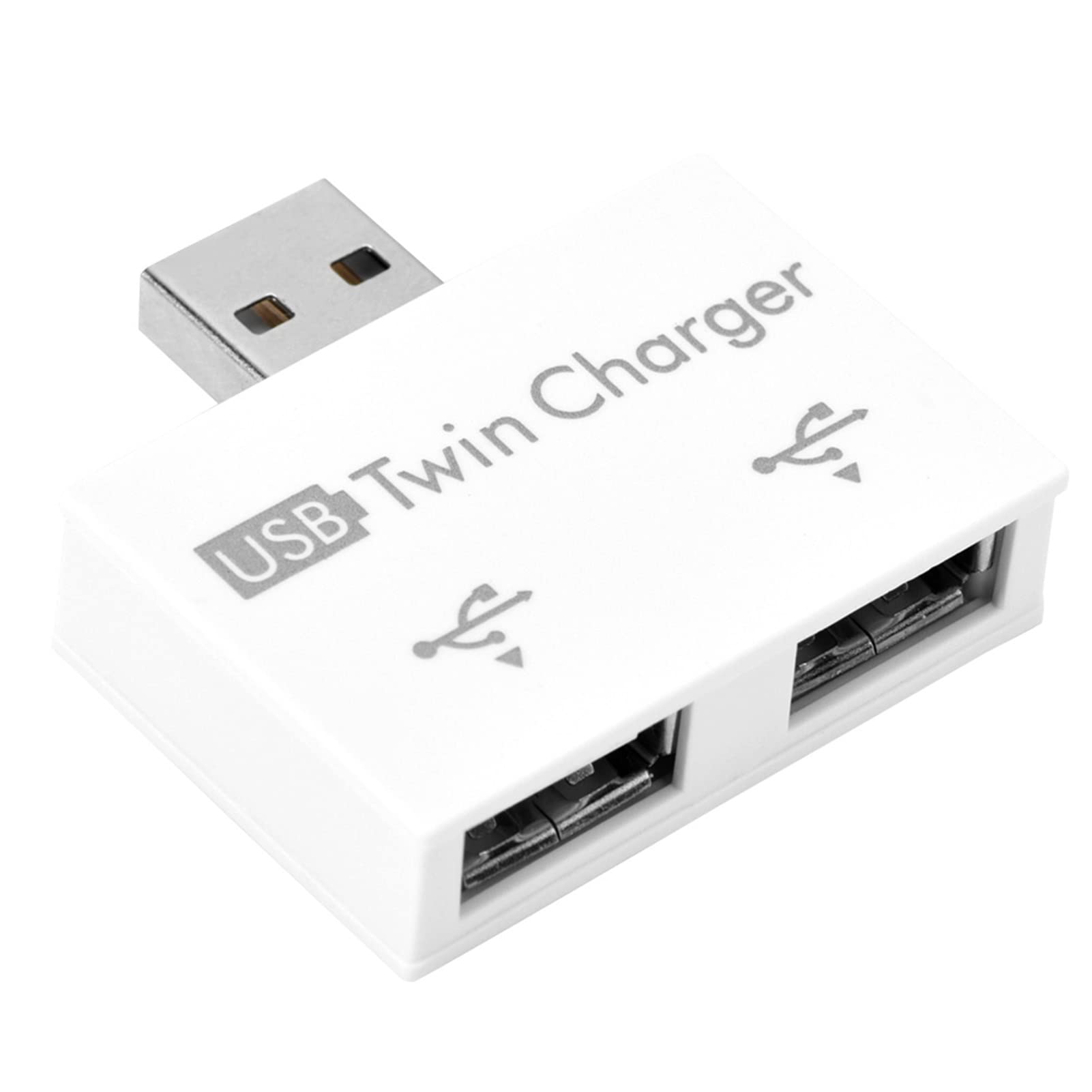 USB2.0 Hub Adapter, DC 5V USB2.0 Male to 2-Port USB Dual Splitter Converter Kit