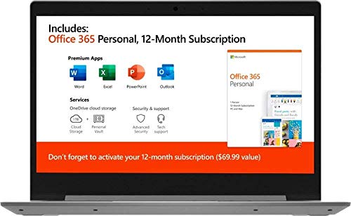 Lenovo 2020 IdeaPad Laptop ComputerAMD A6-9220e 1.6GHz 4GB Memory 64GB eMMC Flash Memory 14" AMD Radeon R4 AC WiFi Microsoft Office 365 Platinum Gray Windows 10 Home