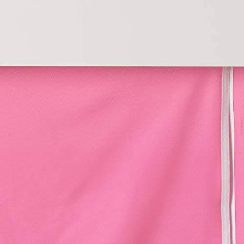 Donco Kids 780A-TW-750C-TB Circles Low Loft Bed with Pink Tent, Twin, White