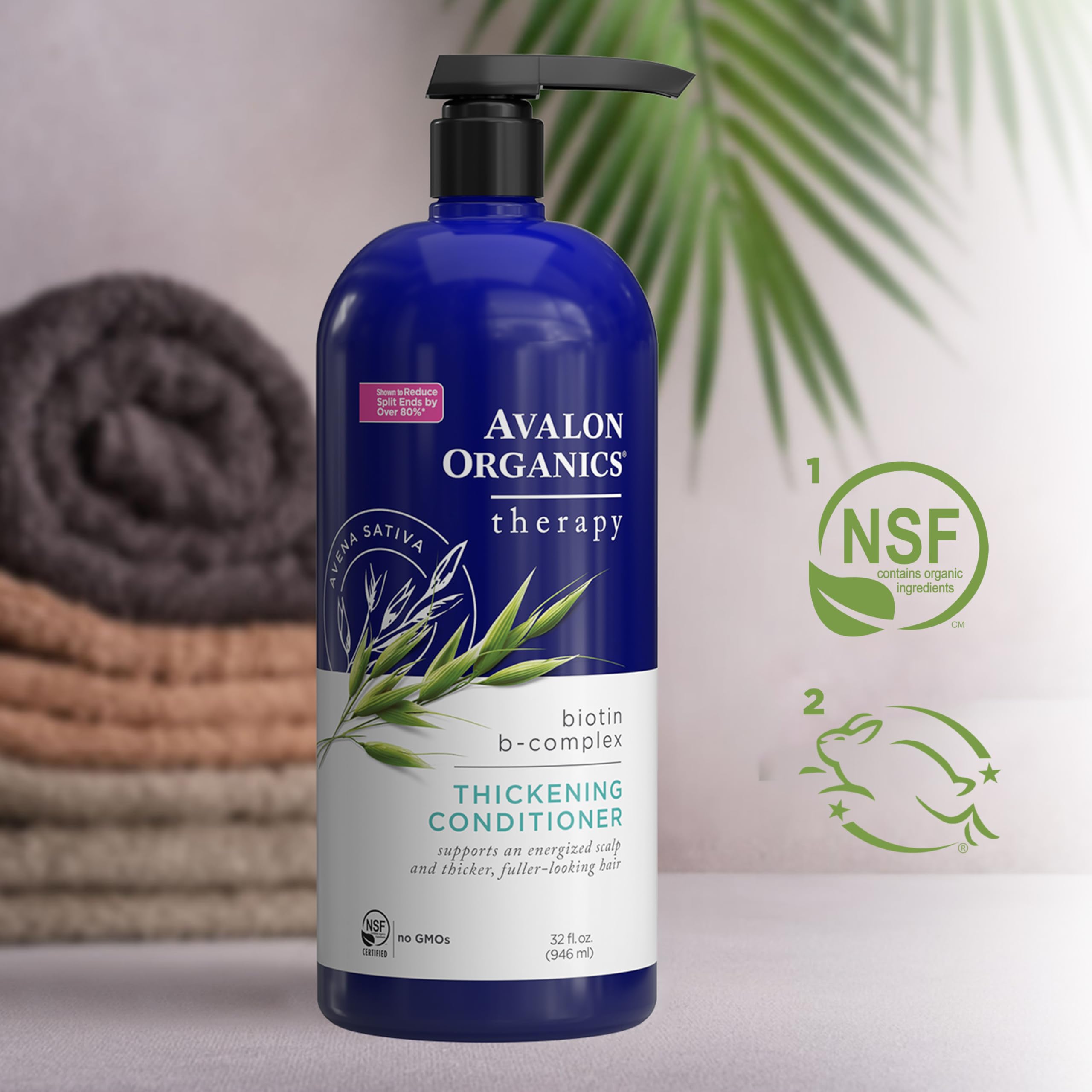 Avalon Organics Therapy Thickening Conditioner, Biotin B-Complex, 32 Oz
