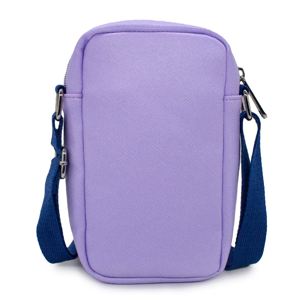 Disney Bag, Crossbody, Muppets, Miss Piggy Blue Dress, Lavender, Vegan Leather