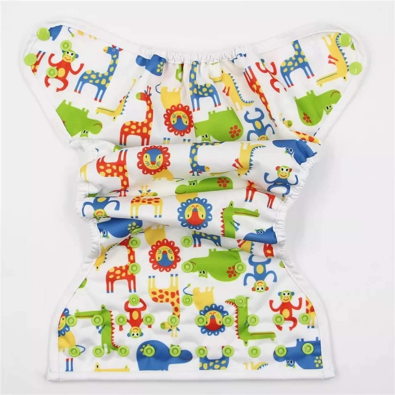 KaWaii Baby Happy Leak-Free Cloth Diaper Covers, Double Waterproof Layer Adjustable Reusable Diaper Cover Baby Boys 8-36 pounds, Pack of 6