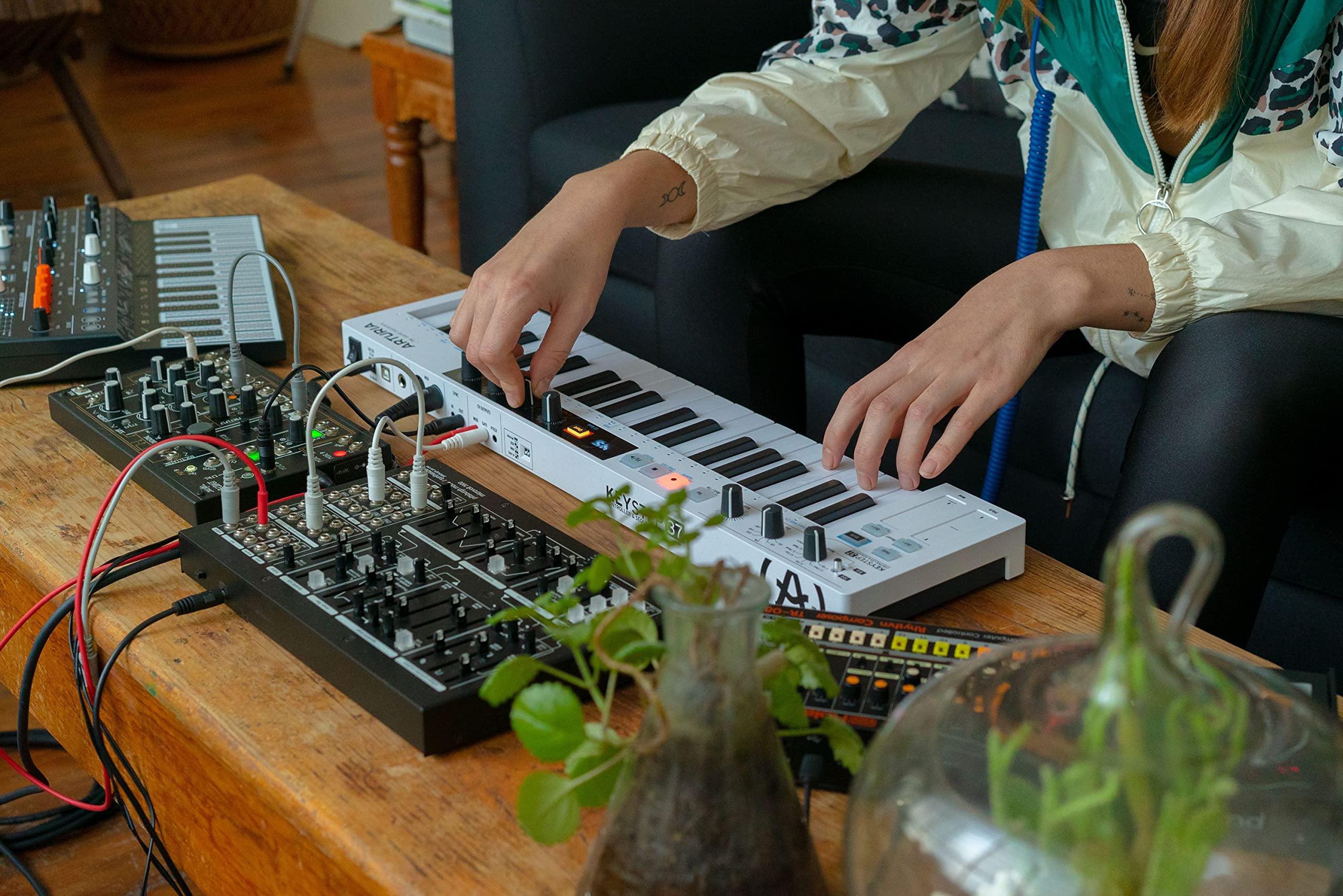 Arturia KeyStep 37-key Controller & Sequencer Bundle w/USB Cable, Anti-ground Loop Adaptor, MIDI Cable, Deluxe Sustain Pedal, and Austin Bazaar Polishing Cloth