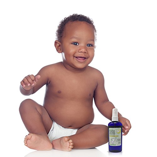 Diaper Lotion Potion, All Natural Diaper Rash Guard for Your Baby's Bottom - Healing and Soothing 2-in-1 Herbal Cleanser and Lotion - Moisturizes and Protects (4 Ounce Spray)