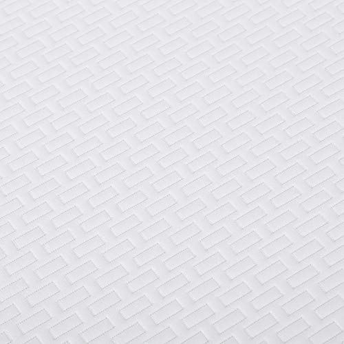Olee Sleep 6" Firm Memory Foam Mattress Full,White