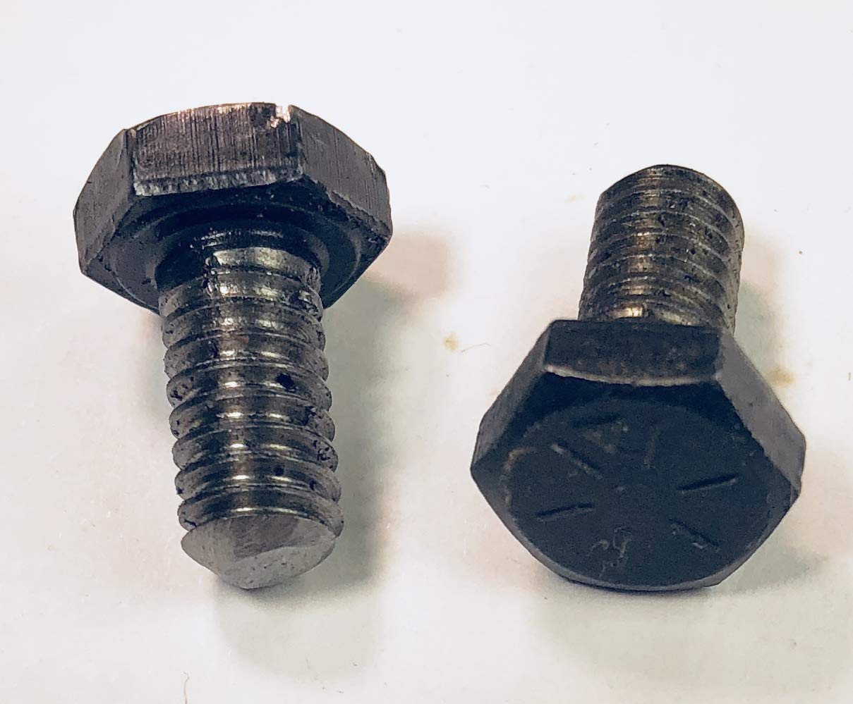 Serval Products 1/4-20 X 1 Left Hand (Reverse) Thread Hex Bolt Grade 8 Full Thread (2-Pack)