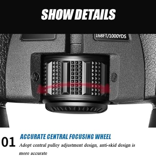 30X50 High Power HD Durable Professional Waterproof Binoculars - BAK4 Prism FMC Lens for Bird Watching Hunting Outdoor Concerts