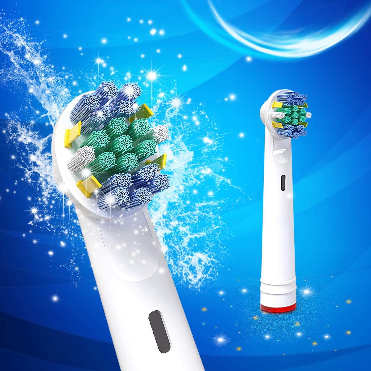 Replacement Brush Heads for Oral B Electric Toothbrush, Compatible with Pro Genius and Smart Series, Including 4 Floss, 4 Cross, 4 Precision & 4 Whitening Brush Heads (16 pcs)…