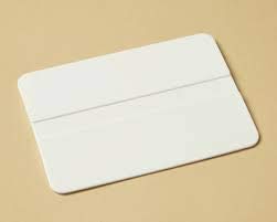 Vinyl Application Squeegee White Color 4 X 3 Inches for Putting up your Vinyl Wall Decals