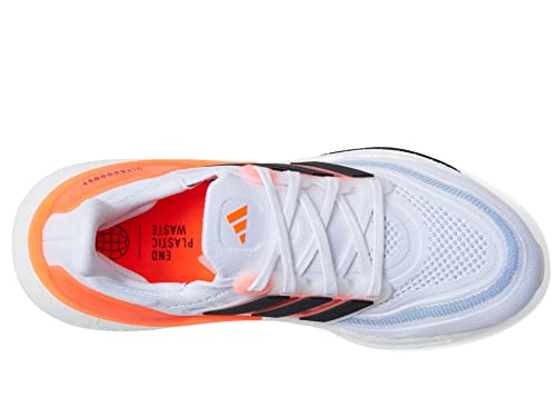 adidas Women’s Ultraboost Light Running Shoes (Ultraboost 23), White/Black/Solar Red, 7