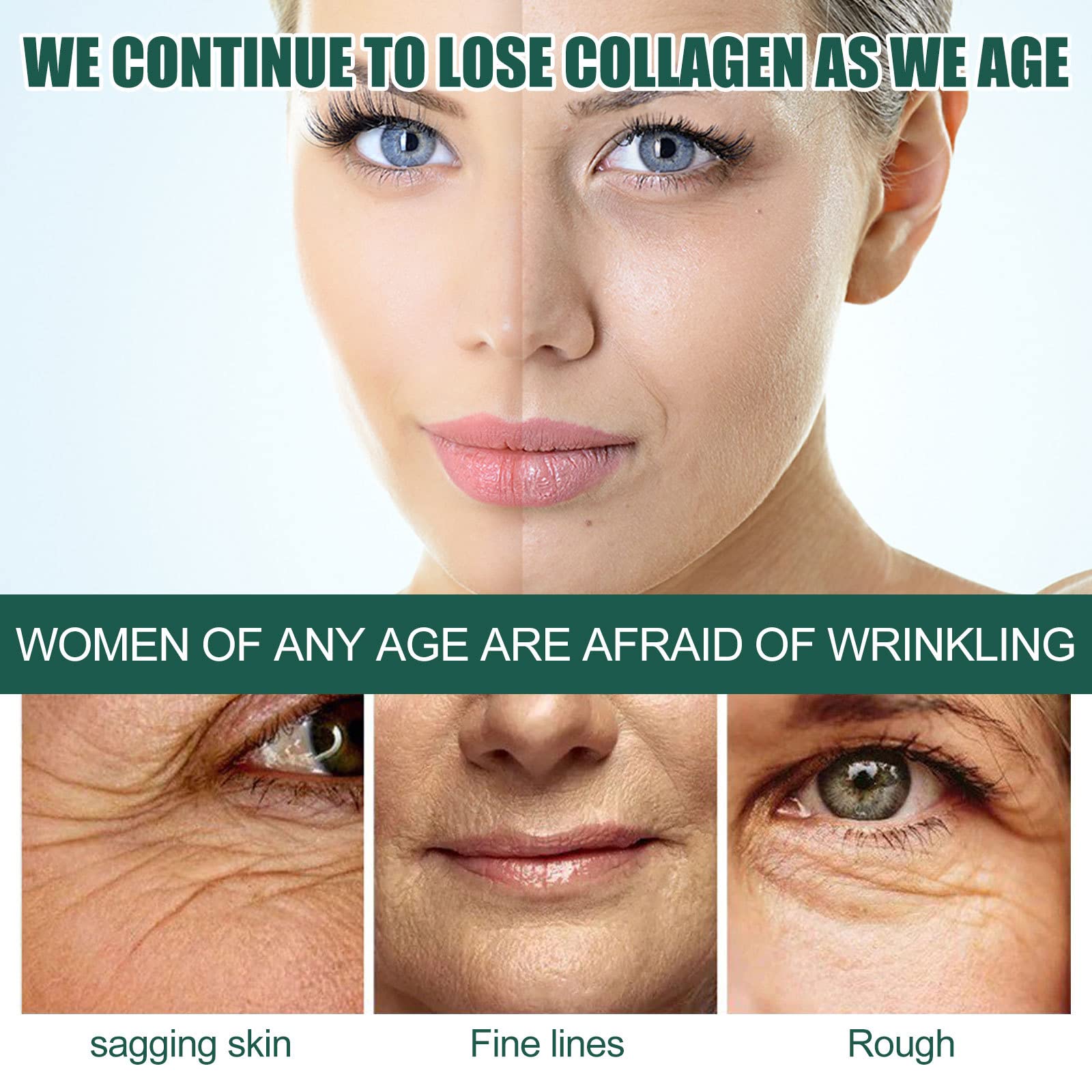 3Pcs Anti-Aging Daily Serum,Advanced Collagen Boost Anti-Aging Serum,Erase lines & WrinklesFirms & Lifts Restores RadianceSmoothes Rough Texture