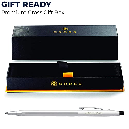 Dayspring Pens Personalized Cross Pen | Engraved Cross Classic Century Pen Lustrous Chrome Ballpoint Gift Pen, Custom Engraving Executive Gift Pen.