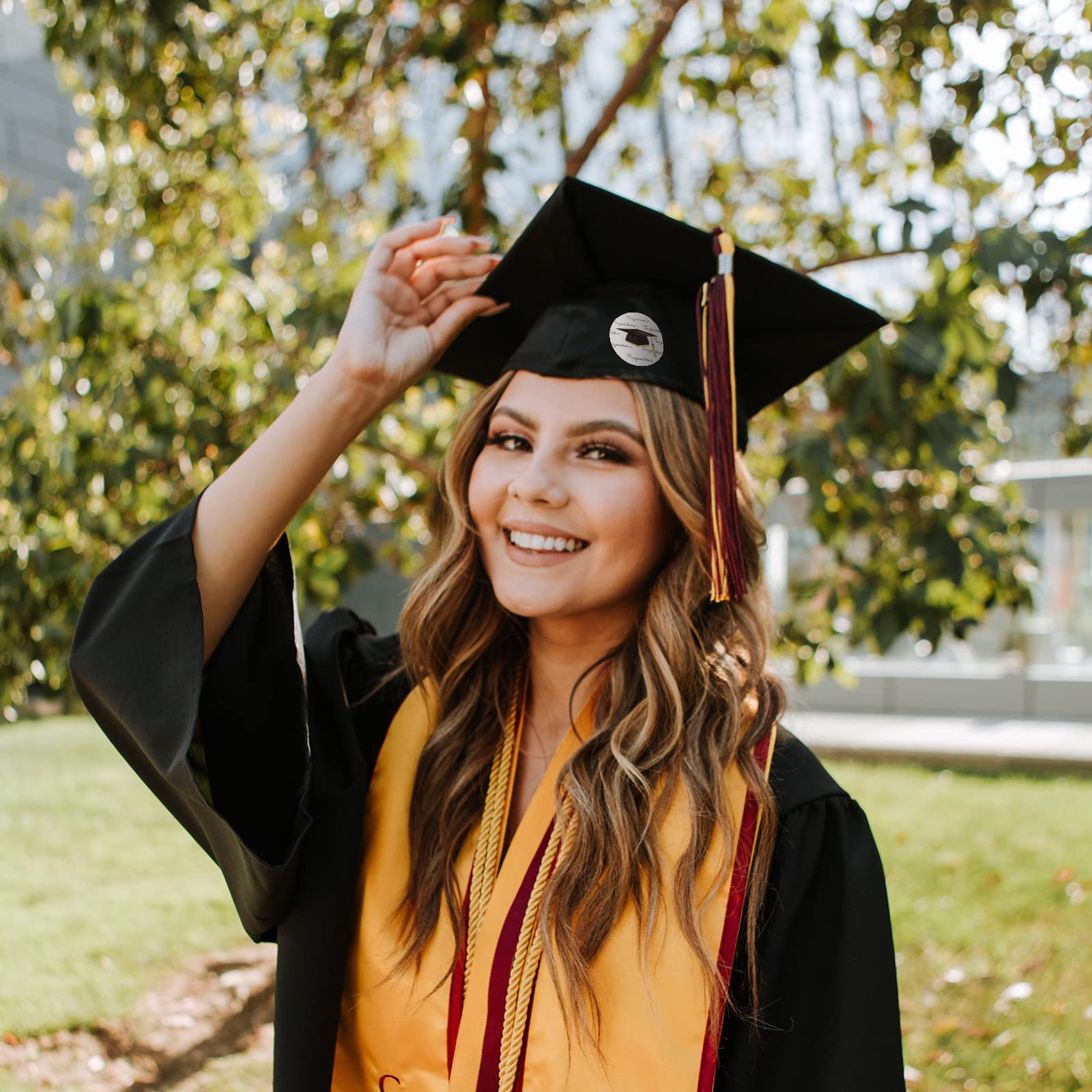240 Pcs Graduation Stickers,2023 Graduation Cap Stickers,Self-Adhesive Grad Labels Stickers for College Graduation Hat Party Envelopes Decor Scrapbooking Supplies (240 Pcs)