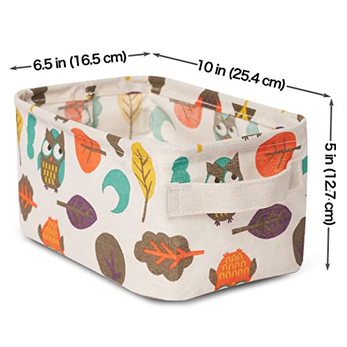 EZOWare 4 Pcs Small Foldable Storage Bins Baskets + 2 Pcs 24 Large Pockets Over The Door Hanging Organizer for Bathroom Toys Nursery Kids Toddlers Home