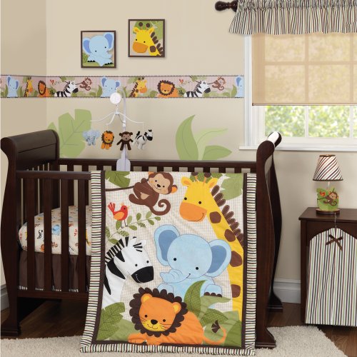 Bedtime Originals Jungle Buddies Velour Sherpa Blanket , Original Version , 30x40 Inch (Pack of 1)