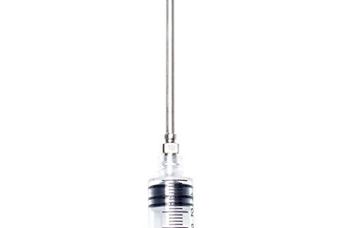 Dispense All - 10 Gauge 12 Inch (1 Foot) Blunt Tipped Dispensing Needles, Stainless Steel, Luer Lock, 2 Count