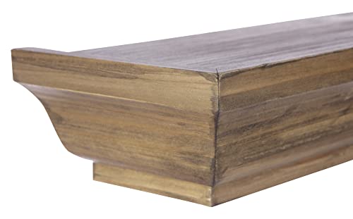 Kiera Grace Muskoka Fitz Wood Shelves - Walnut, 12", 18", 24", Set of 3 (FN00636-3INT)