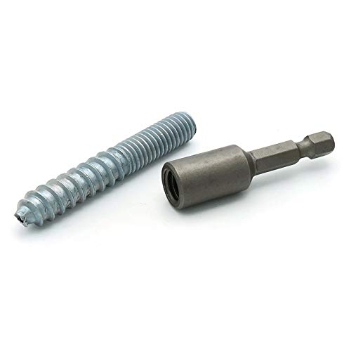 Hurricane Shutter Hardware Kit with Hanger Bolts and Washer Base Wing Nuts - 21 Piece