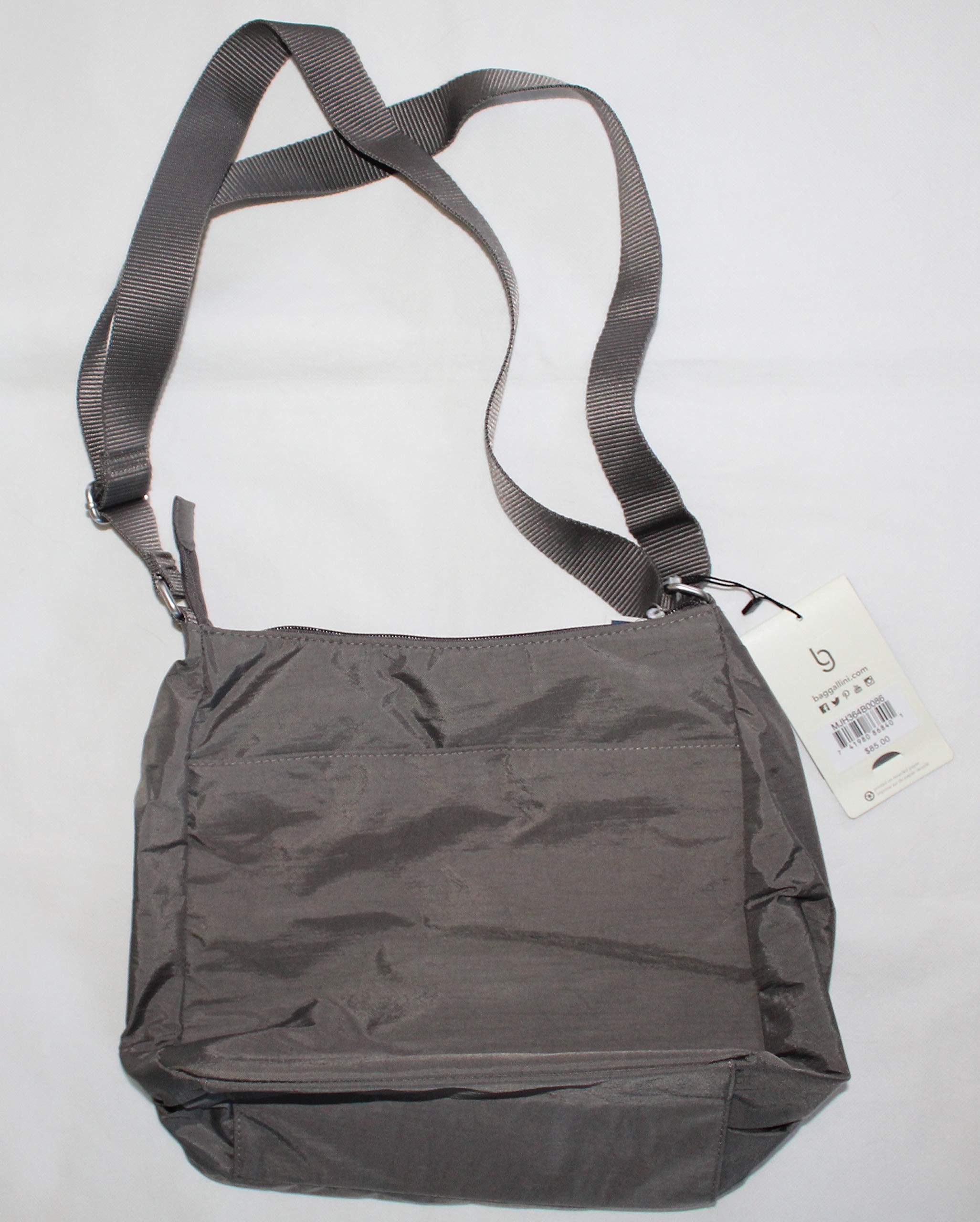 Baggallini Gray Shoulder Hand Bag Purse Handbag Nylon, Medium