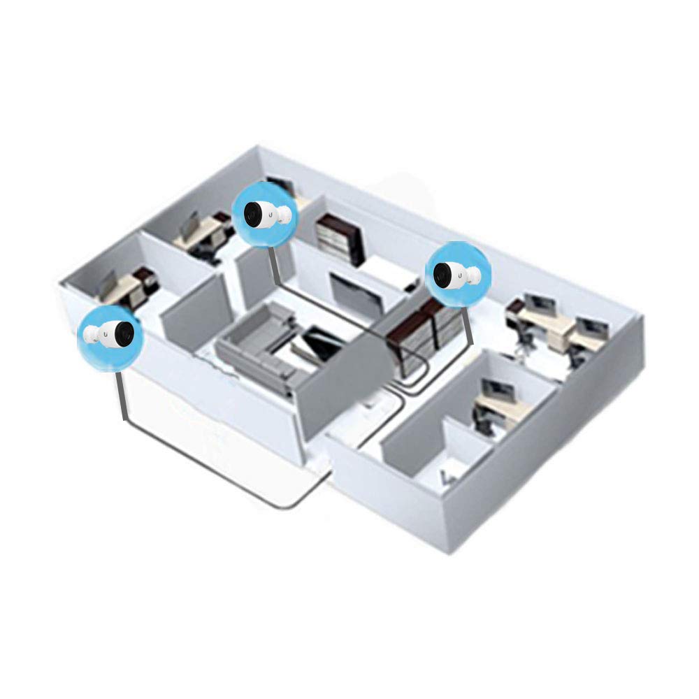 UniFi UVC-G3-PRO 1080p Outdoor Weatherproof IP Camera with 3X Optical Zoom (3-Pack)