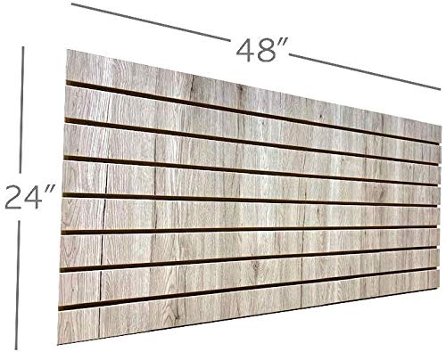 Only Hangers Weathered Barnwood Slatwall Panels 24" H x 48" L (Set of 2 Panels)