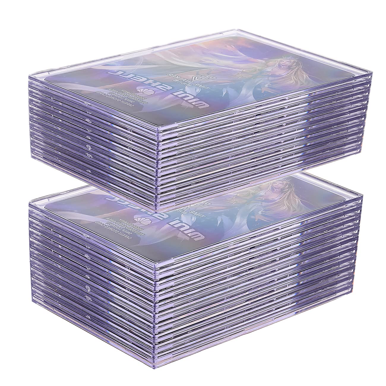 DITMOGF 20 Pcs Card Brick Hard Card Sleeves Trading Cards Sleeves Kit Hard Transparent 3.7x2.6x0.19 ZJ-ZHIJIA-020 card sleeve