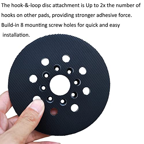 5 Inch 8 Hole Hook & Loop Replacement Sander Pad for 5" Bosch ROS20VS, ROS20VSC, ROS20VSK, ROS20, ROS10 Random Orbit Sanderā¦