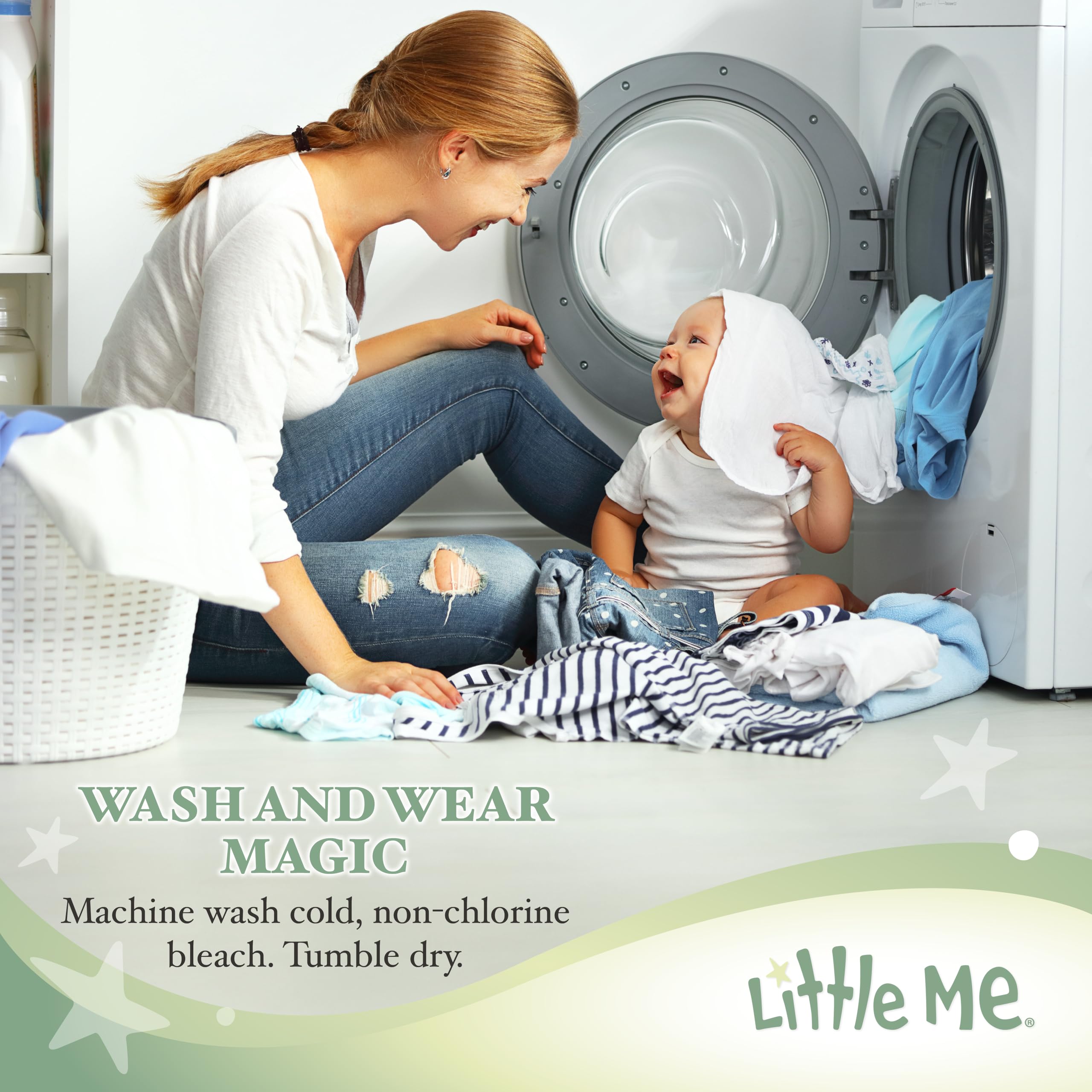 Little Me Unisex Baby Swaddling Receiving Blankets, Floral Spray, One Size