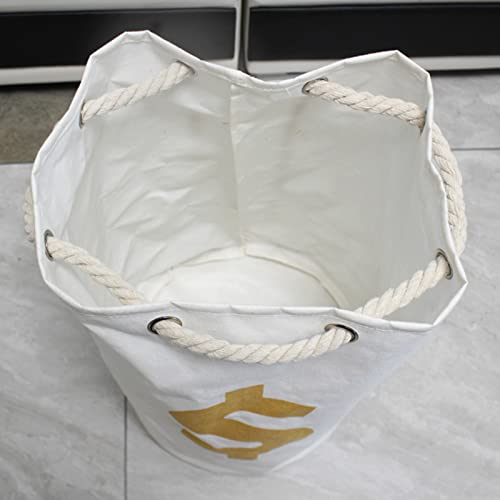AOKID Collapsible Laundry Baskets with Drawstring Handles, Large Capacity Laundry Hamper Lightweight Storage Basket for Bedroom Bathroom A