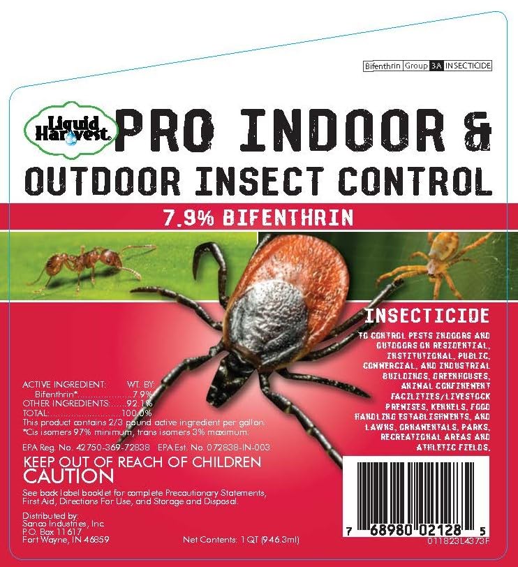 7.9% Bifenthrin Insecticide - 32 Ounces - (Compare to Leading Brands) β Professional Insect Control - Kills on Contact - Fire Ants, Ticks & More