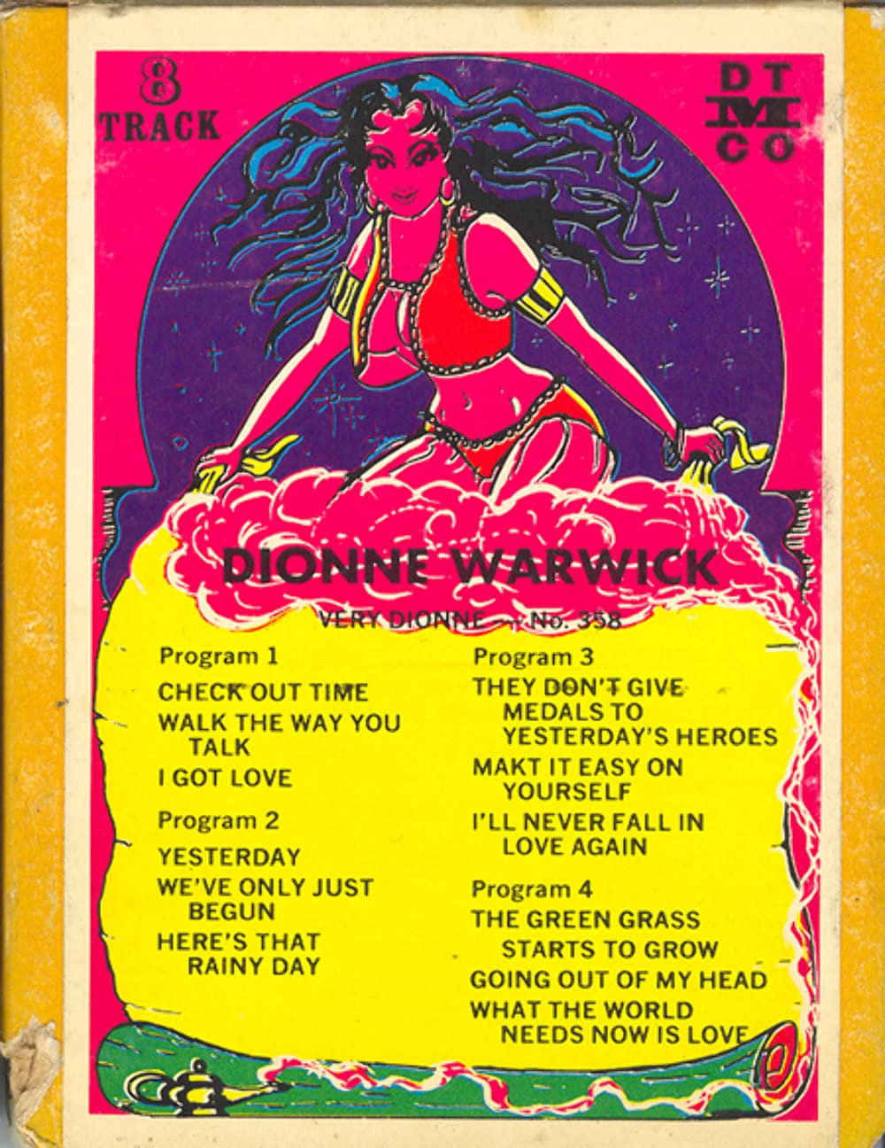 Dionne Warwick: Very Dionne -10653 8 Track Tape