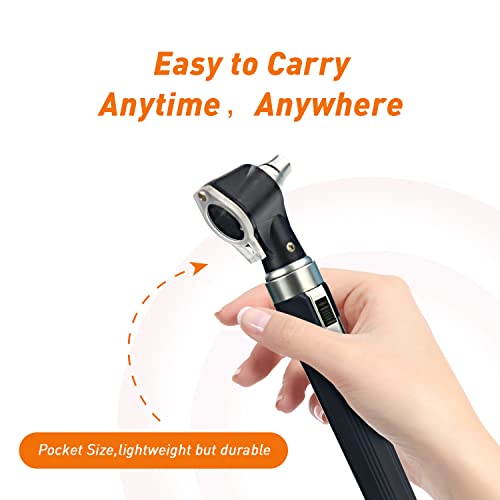 Scian Otoscope - Ear Scope with Light, Ear Infection Detector, Pocket Ear Checker Kit with 3X Magnify Lens & 8 Speculum Tips for Kids,Elders,Dogs,Home Use (Purple)