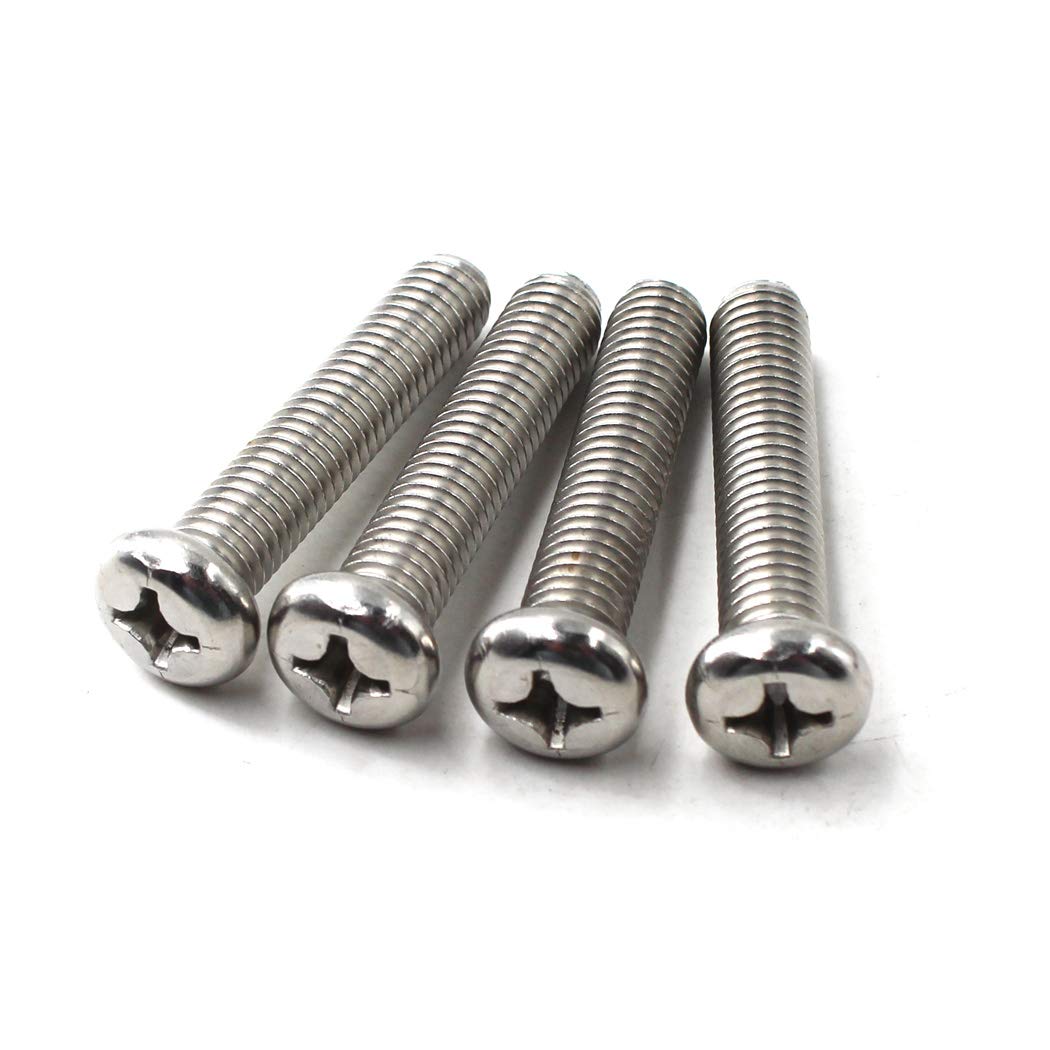M8x30 Phillips Screws 304 Stainless Steel Metric Machine Screw Bolt (Pack of 20)