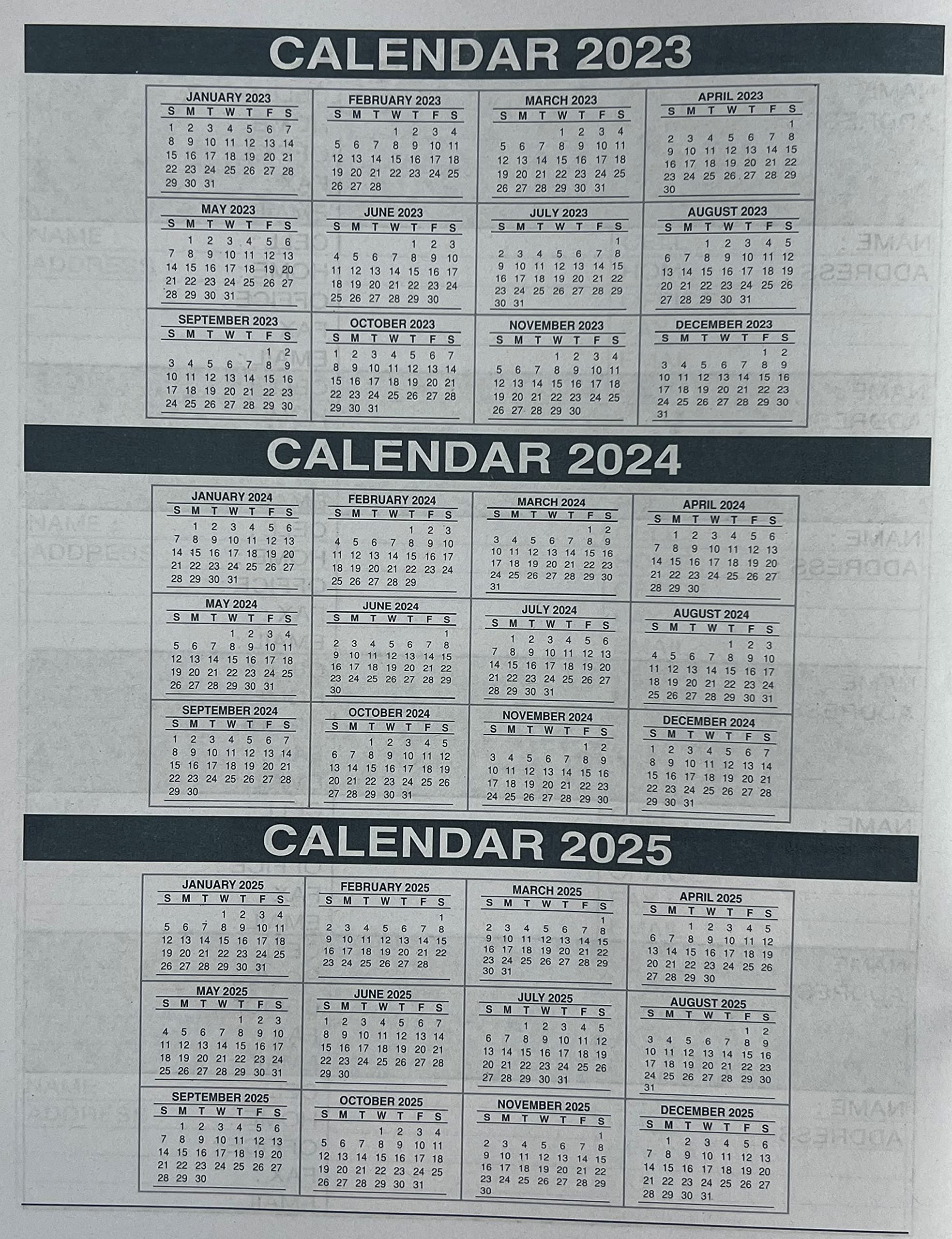 2023 Monthly Planner Thin Calendar Agenda Appointment Book 5x8 (8x10” Opened) (Burgundy Maroon)