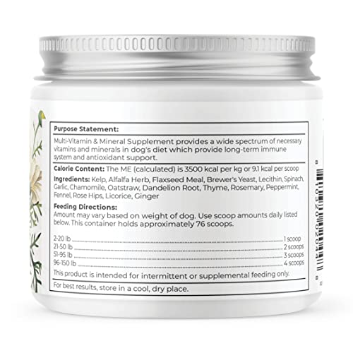 Dr. Harvey's Herbal Multi-Vitamin and Mineral Supplement for Dogs (7 Ounces)