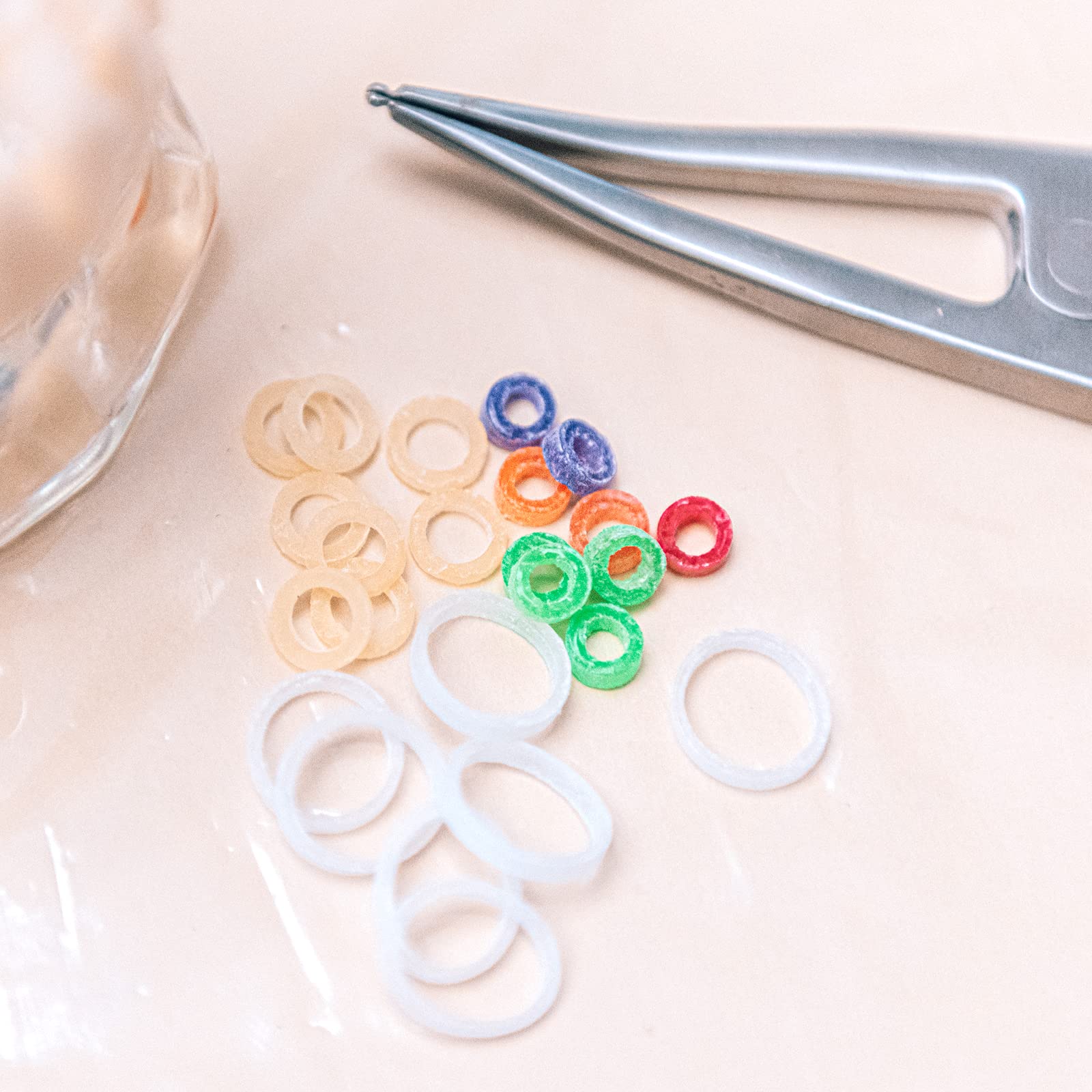 JMU Orthodontic Elastics 3/16 Medium, 500 pack Intraoral Rubber Bands Latex Free Dental Rubber Bands Made in USA