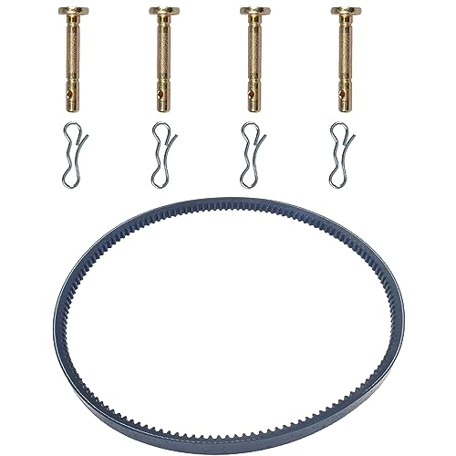 754-04050A Auger Belt, 738-04124A Shear Pins,714-04040 Cotter Pins Set Replaces MTD Craftsman Troy-Bilt 954-04050A 754-04050 954-04050 738-04124 194208 SnowThrowers