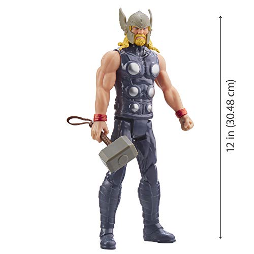 Avengers Marvel Titan Hero Series Blast Gear Thor Action Figure, 12" Toy, Inspired by The Marvel Universe, for Kids Ages 4 & Up