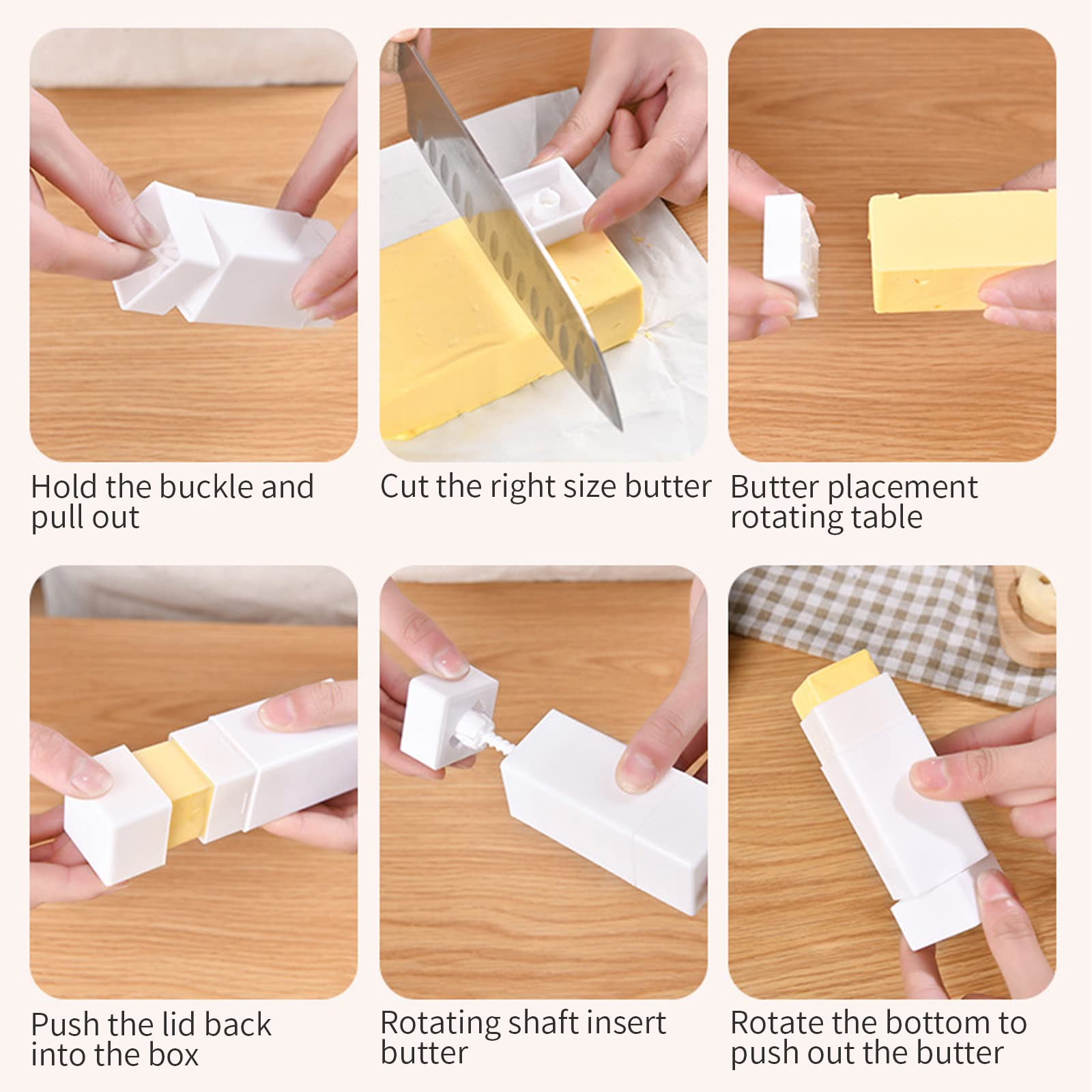 2Pcs Butter Stick Holder Plastic Sticks Butter Keeper Butter Dispenser Stick Corn Butter Holder Stick Butter Container Cake Butter Dispenser to Spread Butter on Cookware, Baking Dishes Toast Waffles