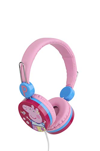 Peppa Pig Over The Ear Headphones HP1-01057 | Soft and Cushioned Ear Pieces to Fit Any Size, Adjustable Headband Headphones, Great Sound, Volume Limiting Technology, Model Number: HP1-01708