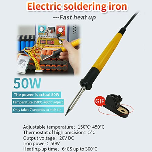 769D Pulse Spot Welder 0.35mm Lithium-ion Battery Welding Machine,Battery Spot Welder and Soldering Station Portable Pulse Welding Machine for Battery Pack 18650 14500 Lithium Batteries