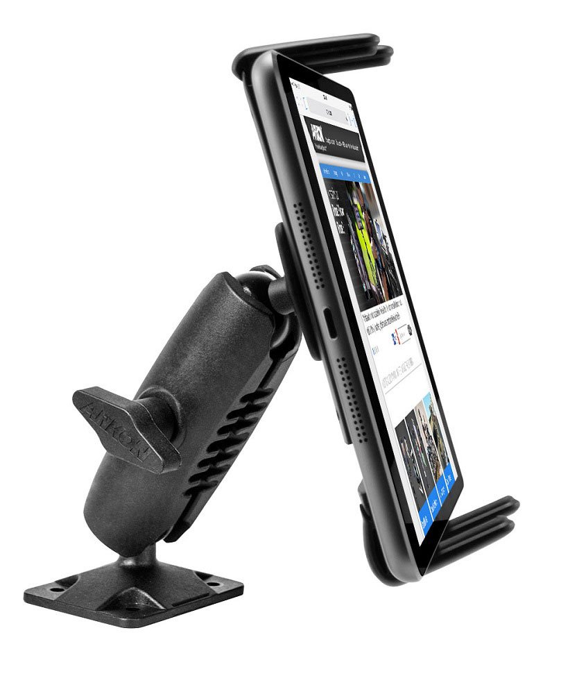 ARKON Mounts - Car Phone Holder | Secure Grip | Heavy Duty | Drill Base Car Phone Mount | Spring-loaded holder expands up to 7.25 inches | For iPhone, Samsung, Google, Nokia, and other Smartphones