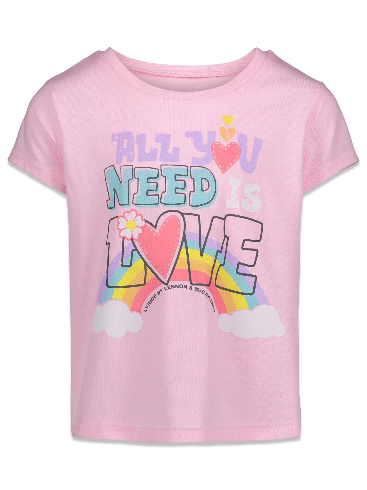Lyrics by Lennon and McCartney Lennon & McCartney Infant Baby Girls 5 Pack T-Shirts The Beatles 18 Months