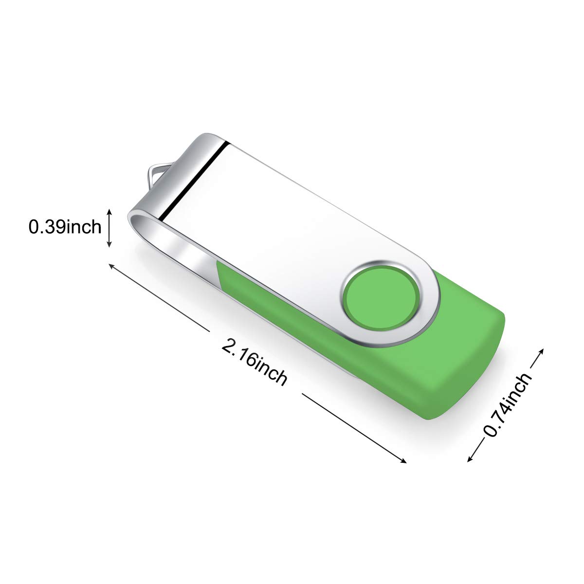 32GB USB Flash Drive 3 Pack, Cardfuss USB 2.0 Swivel Thumb Drives Bulk Memory Stick Jump Drive High Speed Zip Drives with Lanyards for Data Storage (Multi-Color)