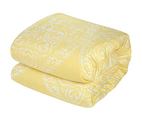 Chic Home 8 Piece Sicily Oversized Overfilled Comforter Set, King, Yellow