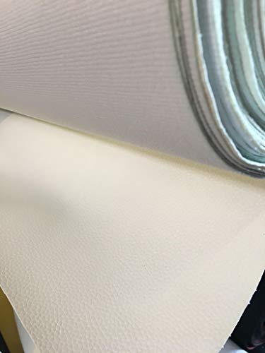Luvfabrics Cabo Faux Leather Automotive headboard Fashion Upholstery precut Fabric 54" by 36" (White)