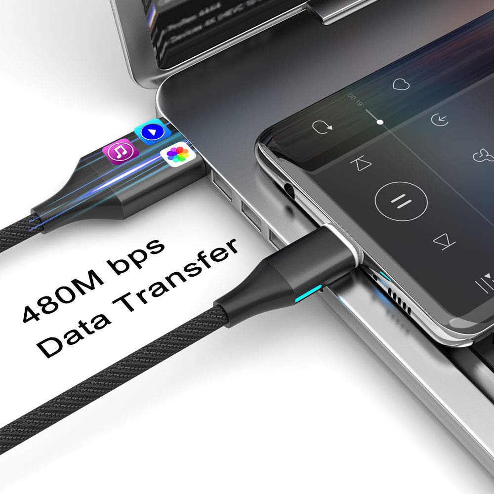 N. NETDOT Gen 10 Magnetic Charging Cable, Fast Charging, Compatible with USB-C and Micro-USB Phones, 10 Tips Included (5 Pack,1ft/3.3ft/5ft/6.6ft/6.6ft)