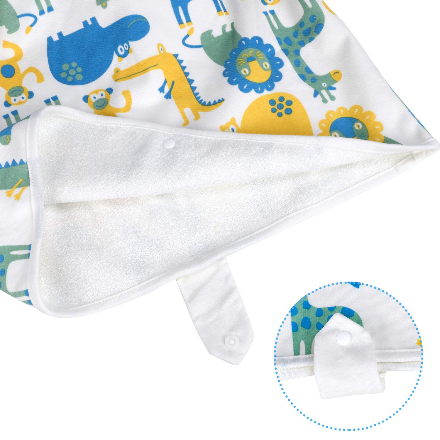 MooMoo Baby 2 Packs Waterproof Diaper Skirt for Potty Training Baby Comfy Diaper Short for Boys and Girls Night Time