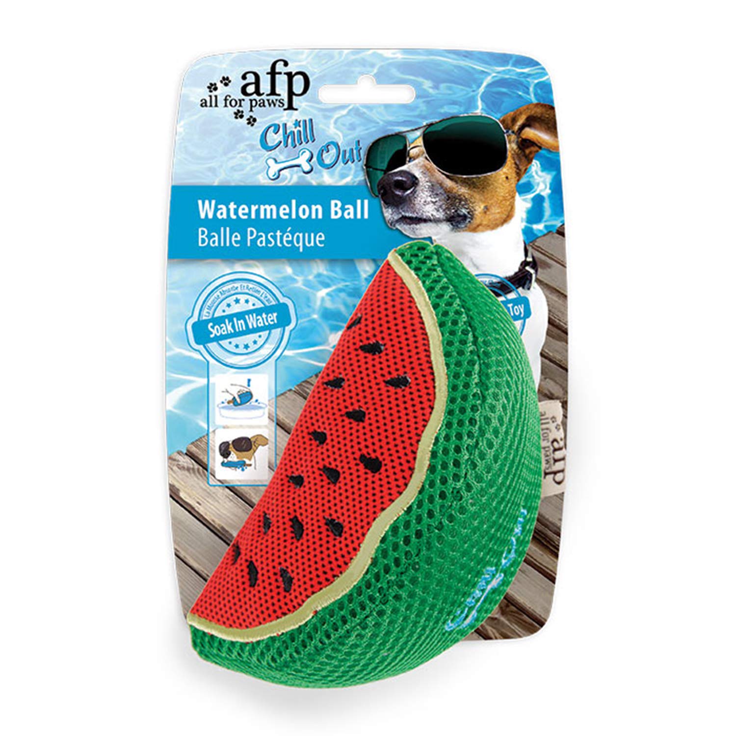 ALL FOR PAWS Chill Out Watermelon Slice Dog Chew Toy, 2.5 kg