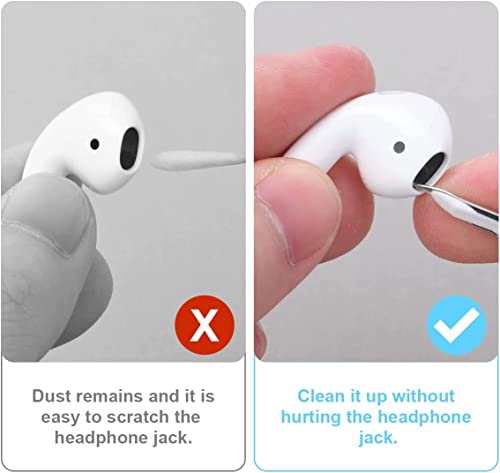 AOMIG Bluetooth Earbuds Cleaning Pen, 3 in 1 Multifunction Cleaner Kit with Soft Brush for Wireless Earphones Bluetooth Headphones Charging Box Accessories, Computer, Keyboard, Camera